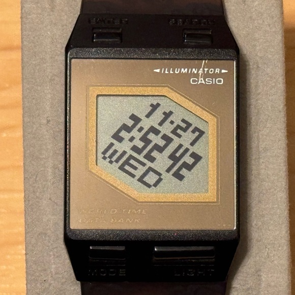 Casio | Accessories | Casio Fs0 Dual Time Film Watch Data Bank Digital ...